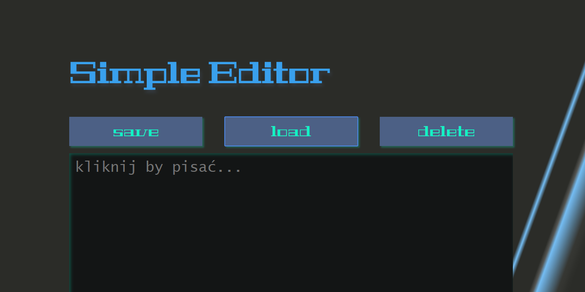 Simple Editor Simple Editor